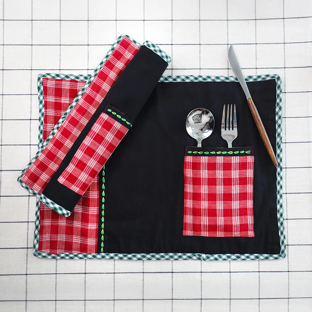 Classic Checkmate | Table Mats | Set of 2 – The Plated Project