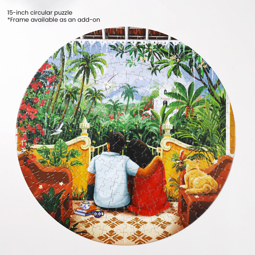 Warmth of a Shoulder | Frameable circular puzzle | 250 pieces – The ...